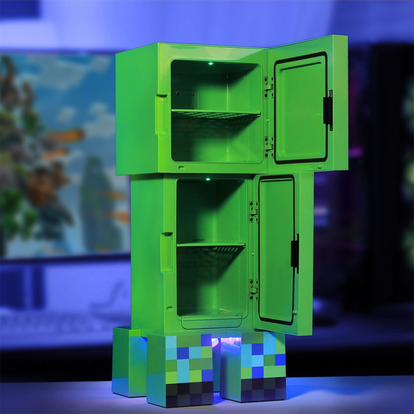 Minecraft | Charged Creeper 8.0L 25' Cooler/Mini Fridge | Multi Format ...