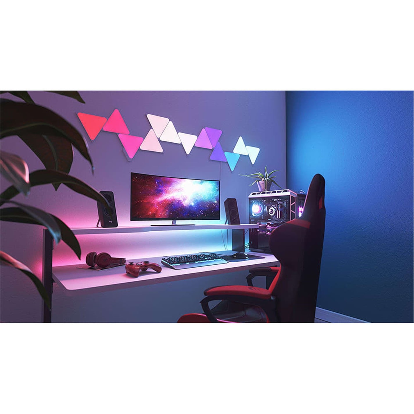 Nanoleaf | Nanoleaf Shapes Triangles Starter Kit - 15 Pack | Multi Format And Universal | FRASERS