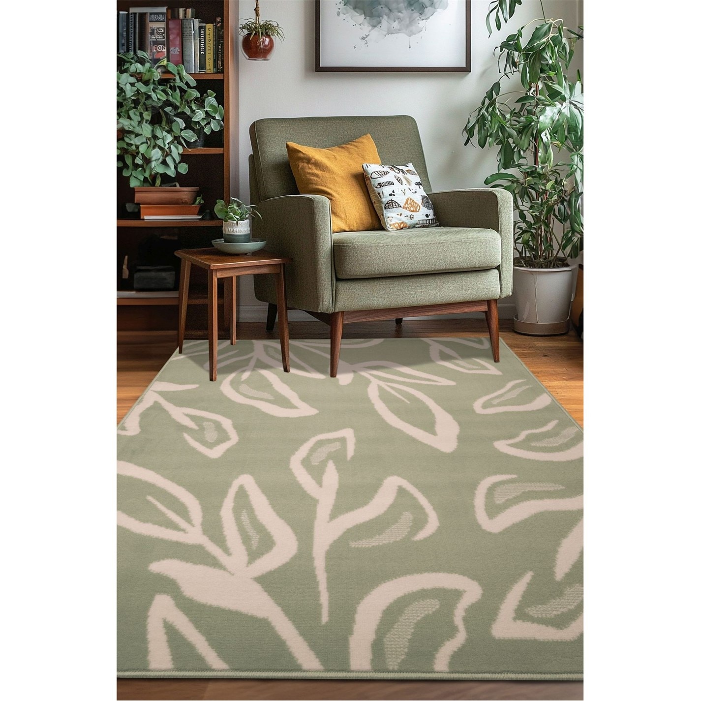 Homemaker | Maestro Leaf Rug Green | Green | FRASERS