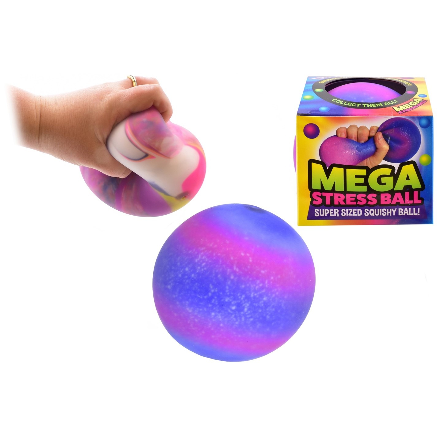 Kandytoys | Marble and Rainbow Squishy Balls | Multi Colour | FRASERS