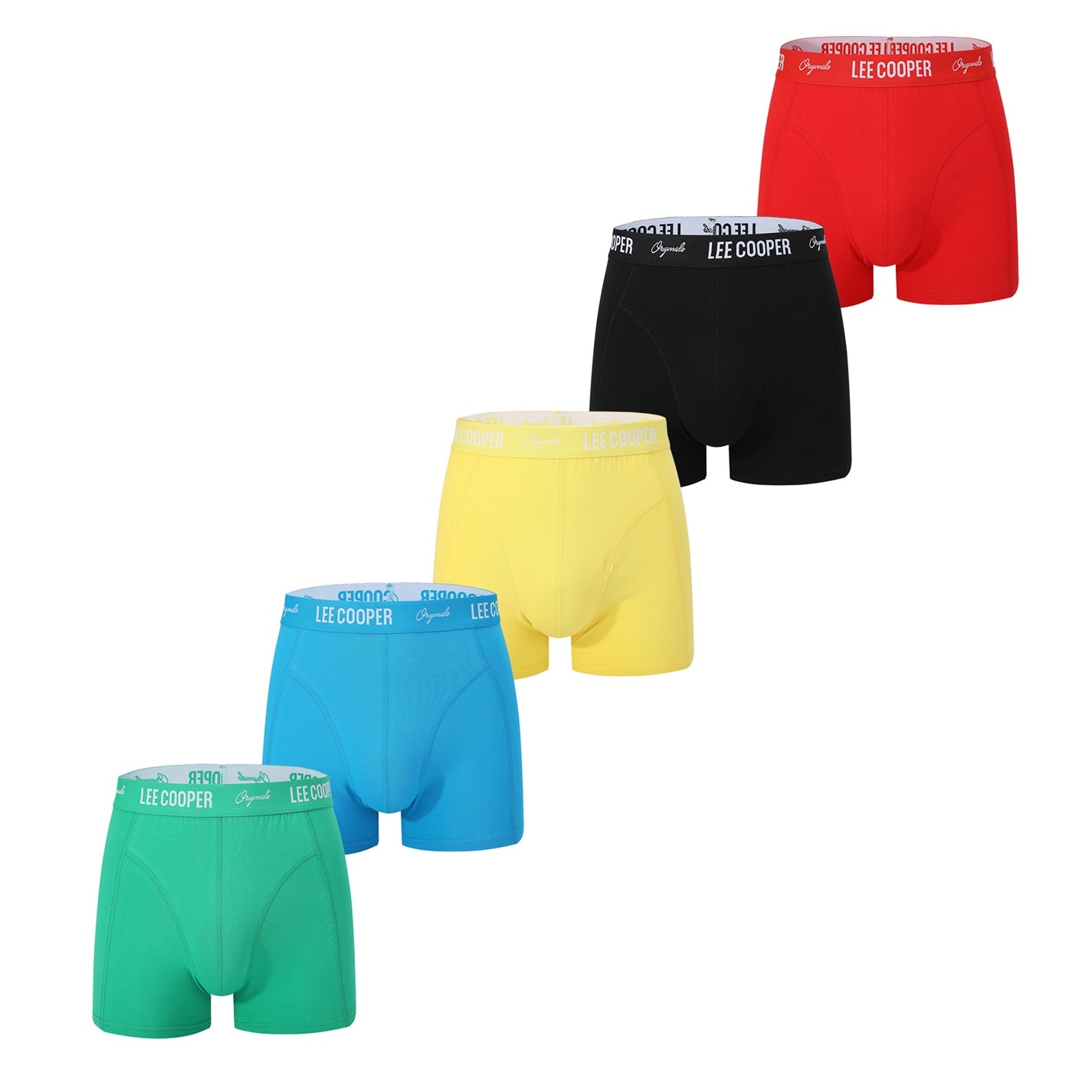 Lee Cooper | Cooper Essential Mens Boxer Trunk 5-Pack | Boxer Briefs ...