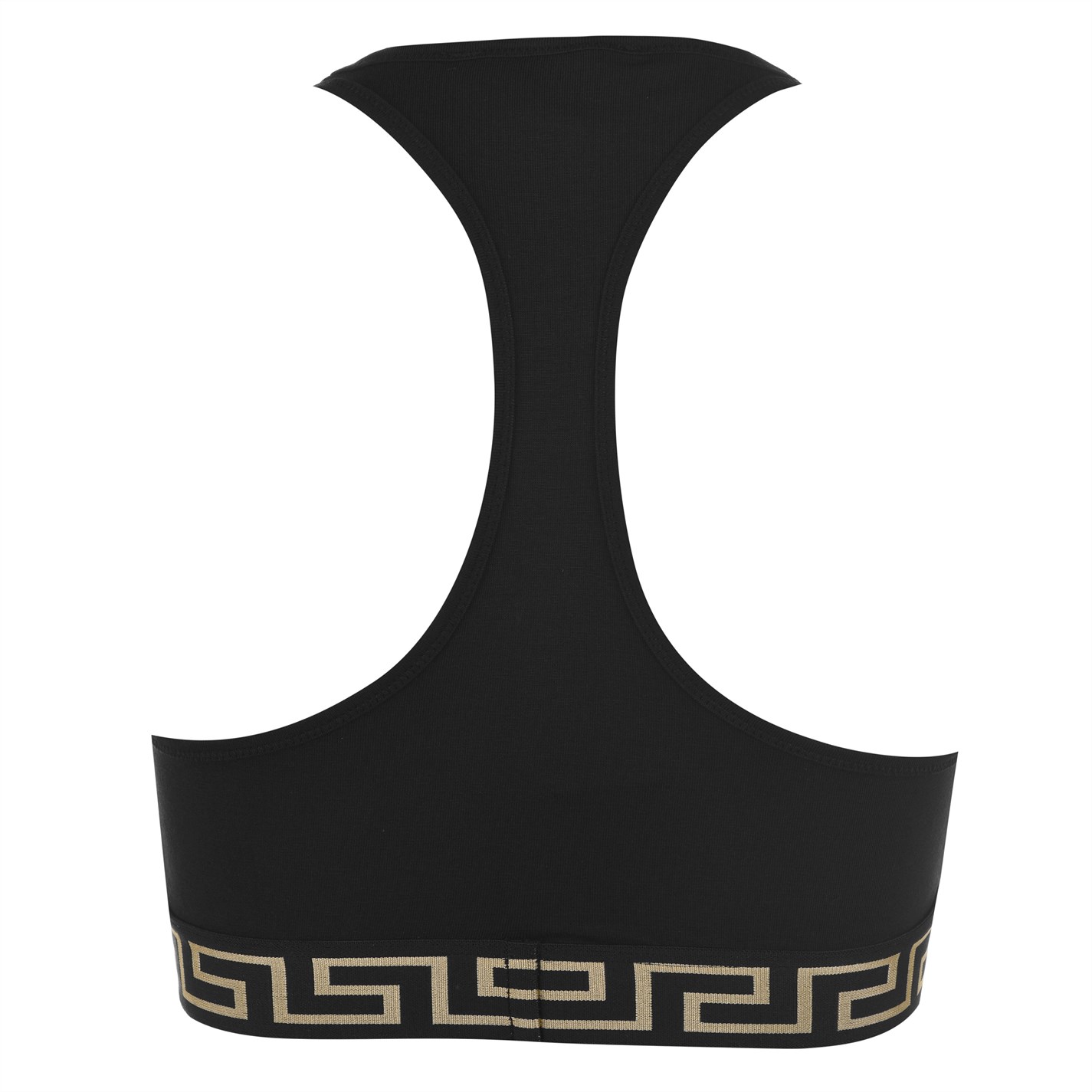 VERSACE ICON | Greca Border Sports Bra | Black A1008 | FRASERS