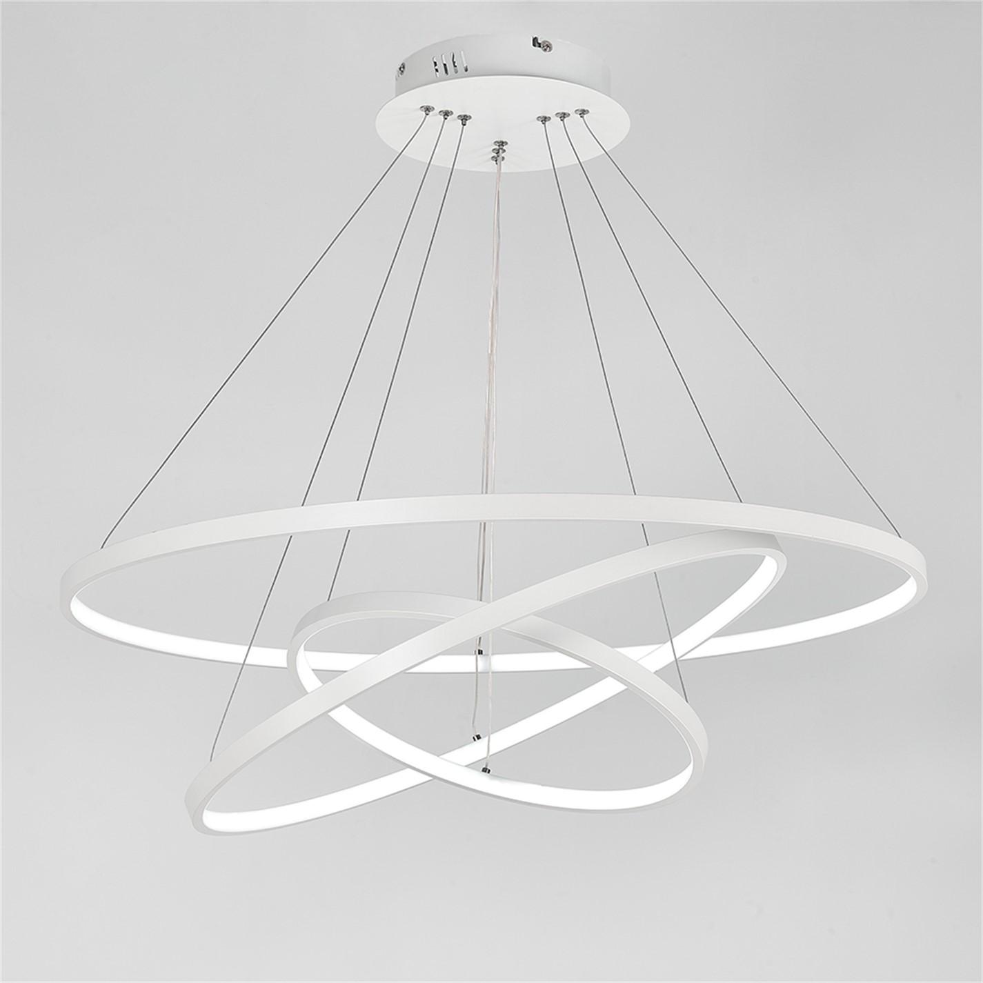 Cottonfy UK | Modern Tiered LED Ceiling Hanging Pendant Light | White ...