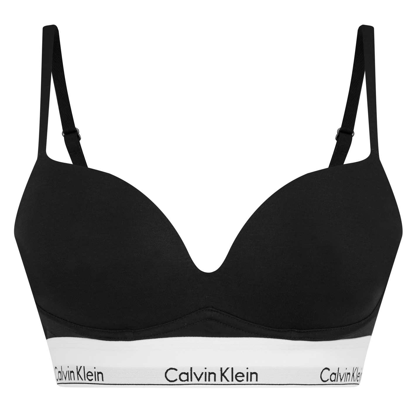 Calvin Klein | Calvin Modern Cotton Plunge Push Up | Black | FRASERS