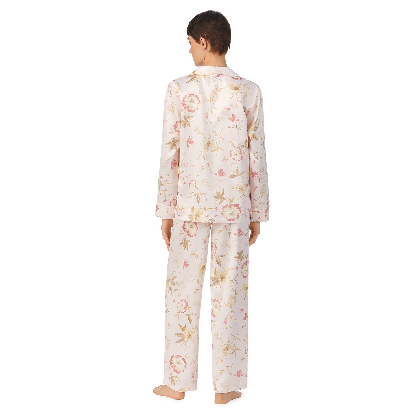 Lauren by Ralph Lauren | Floral Satin Sleep Set | Ivory Floral | FRASERS
