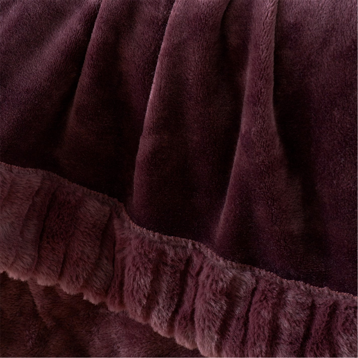 Catherine Lansfield | Velvet And Faux Fur Soft Touch Blanket Throw ...