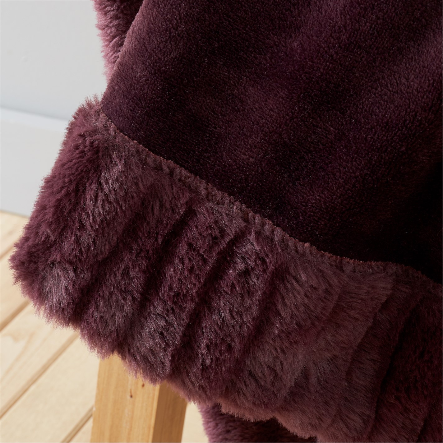 Catherine Lansfield | Velvet And Faux Fur Soft Touch Blanket Throw ...