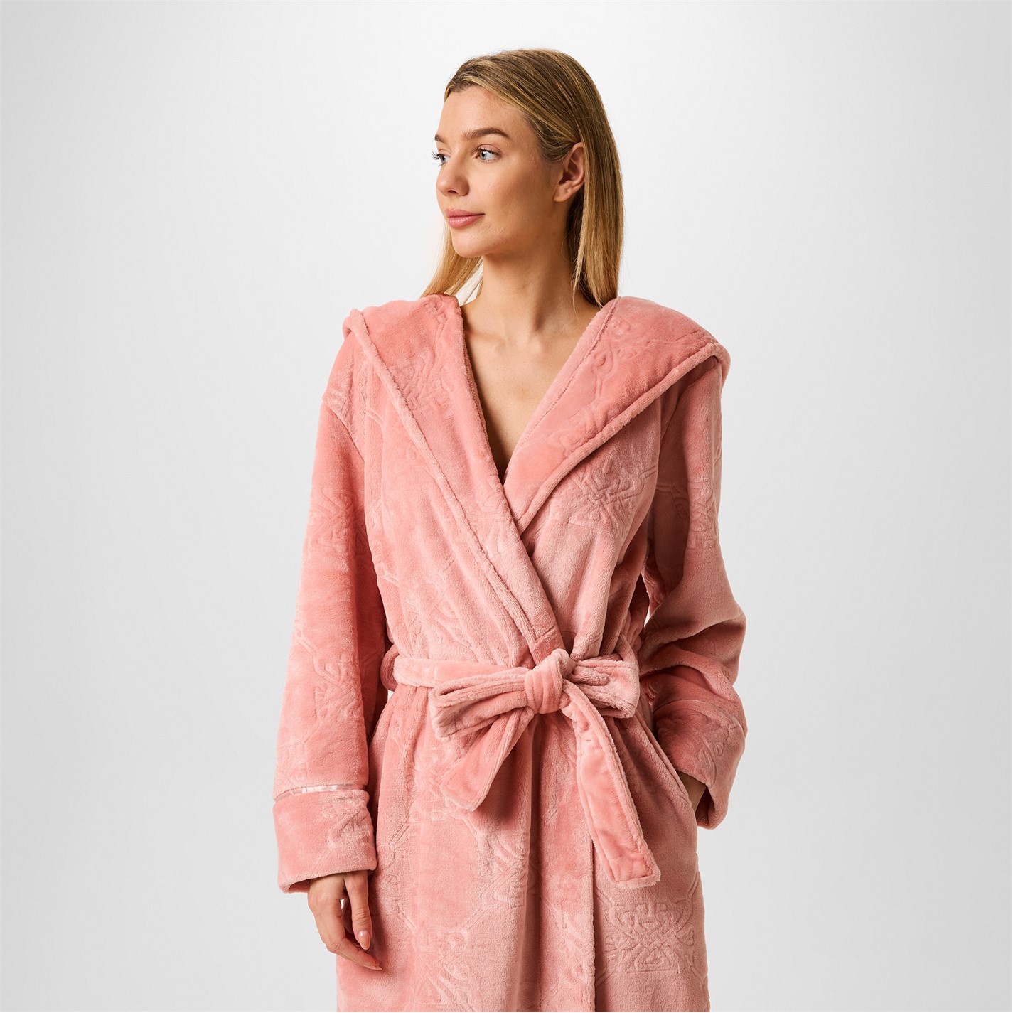 Biba | Biba Cosy Maxi Robe | Blush Emboss | FRASERS