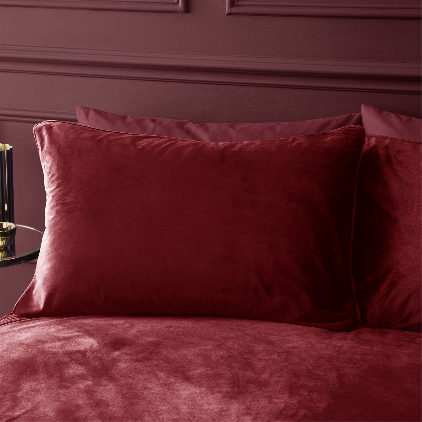Catherine Lansfield | Kingsley Soft Matt Velvet Duvet Cover Set | Duvet ...