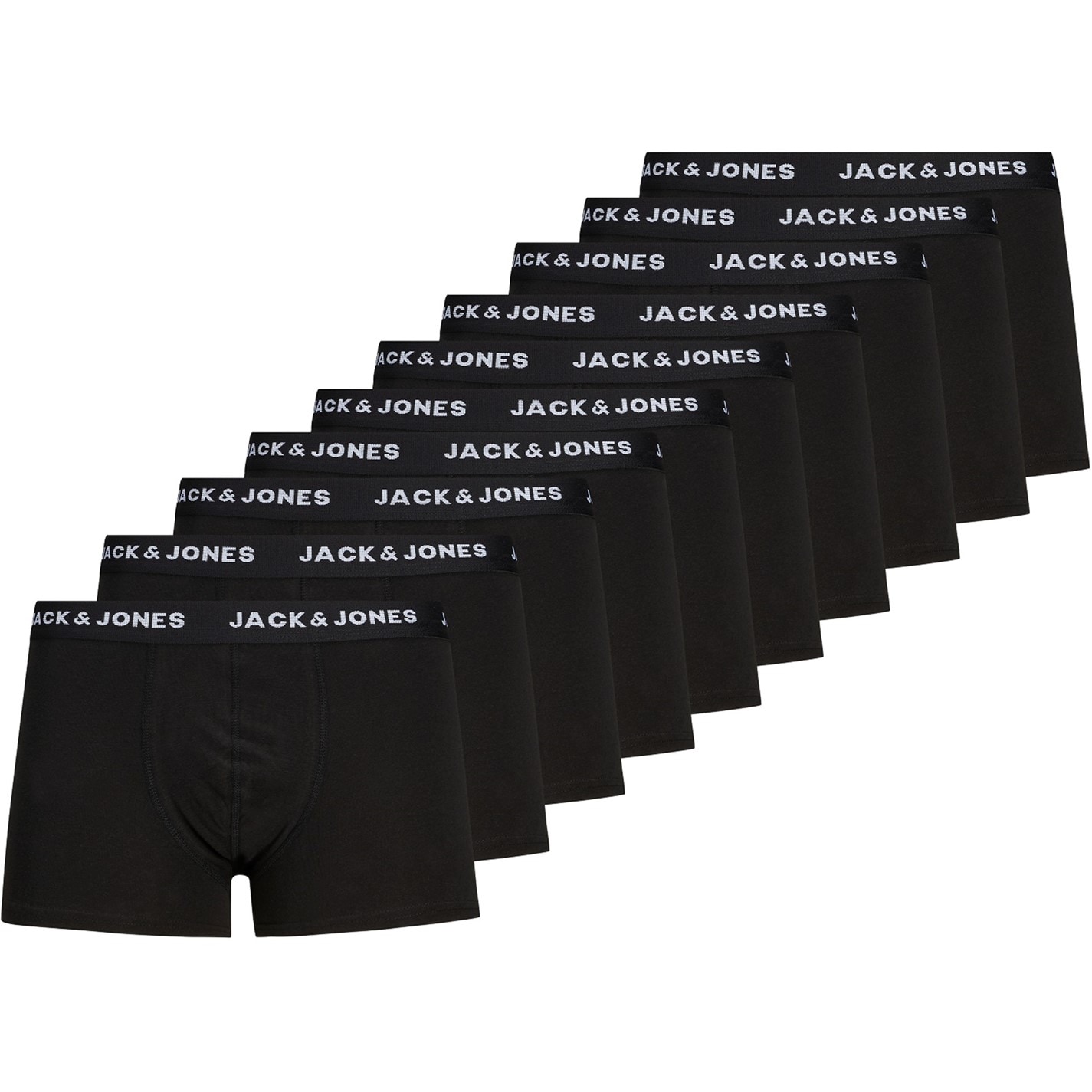 Jack and Jones | Solid Mens 10-Pack Boxer Trunks | Trunks | FRASERS