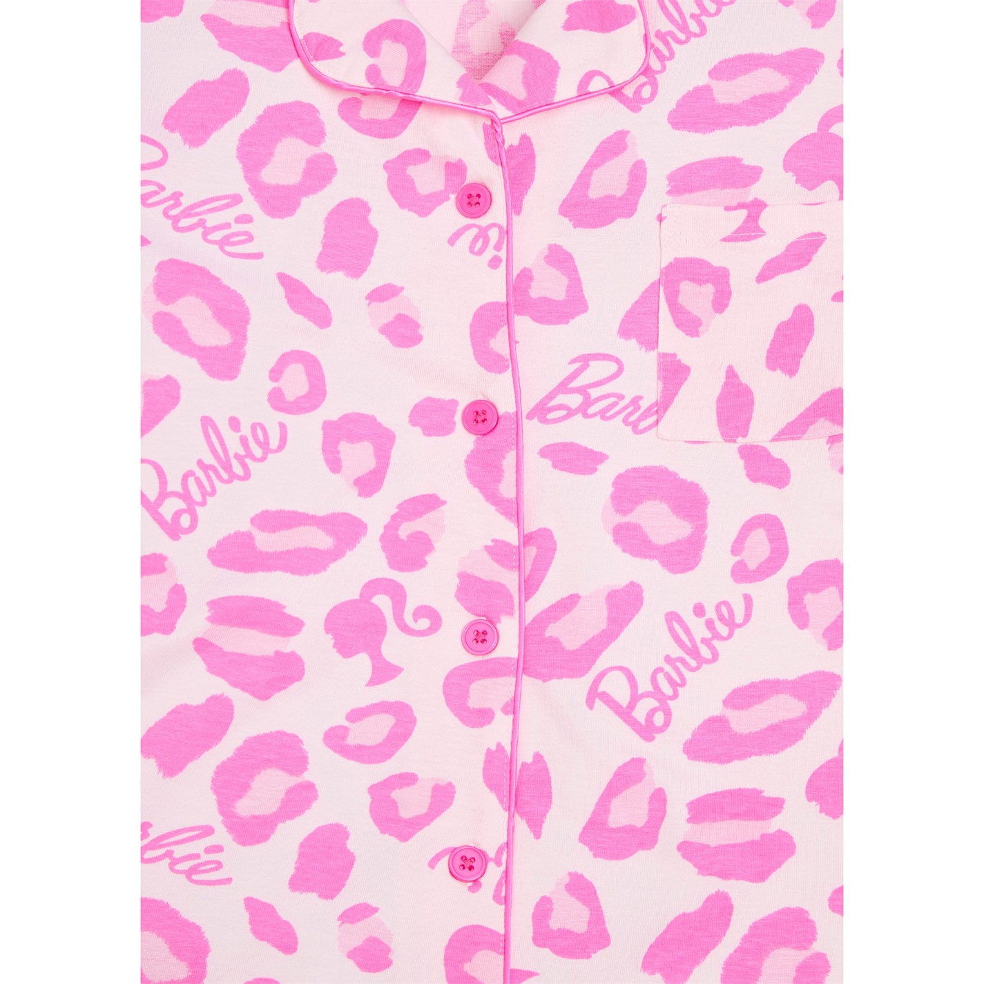 Character | Ladies Barbie Button Detail Pyjama Set | Barbie | FRASERS