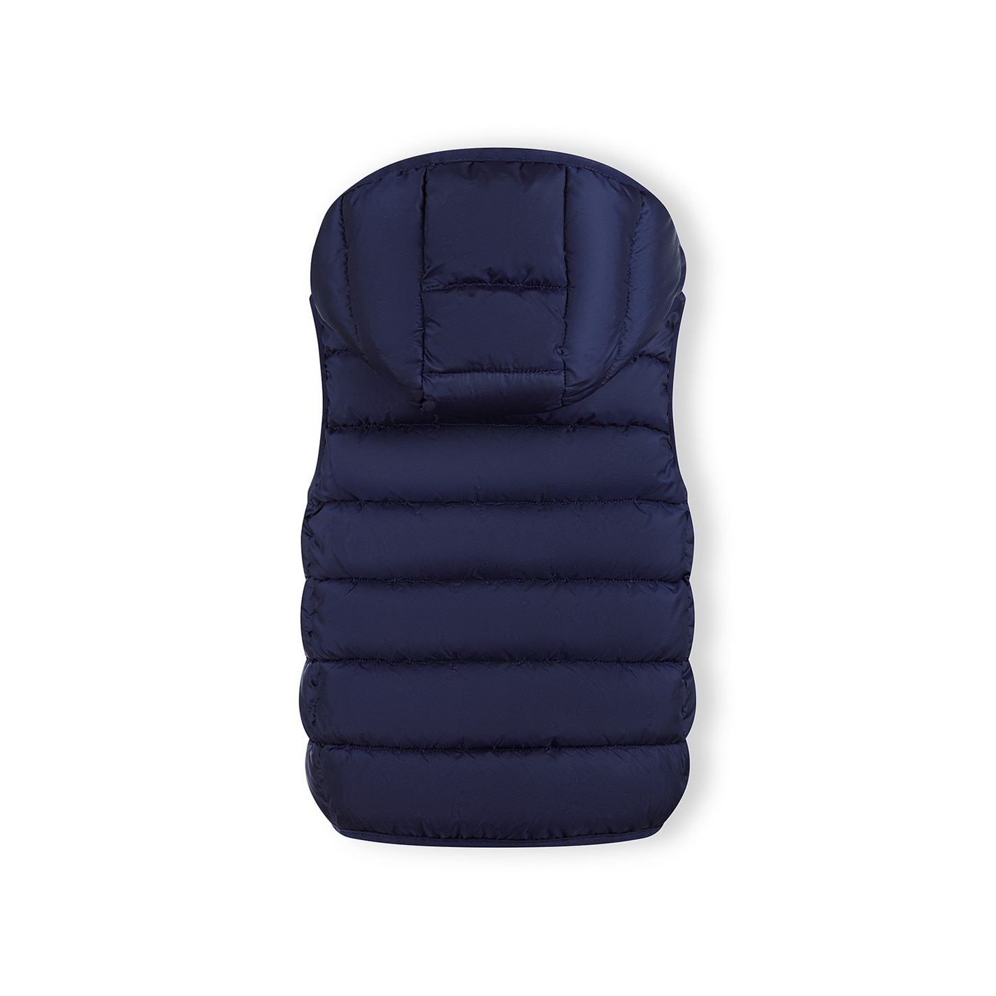 Minoti | Girls quilted gilet full zip detachable hood navy | Dark Blue ...