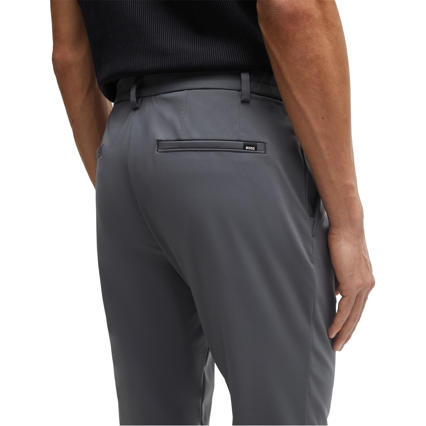 Boss | P-Genius Slim Fit Trousers | Med Grey | FRASERS