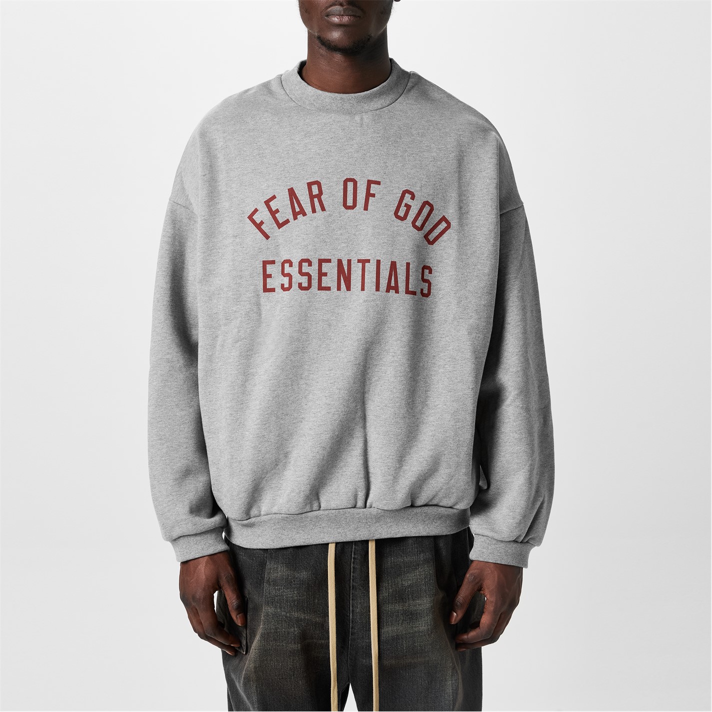 FEAR OF GOD ESSENTIALS | Fleece Crew Neck Sweater | Crew Sweaters | FRASERS