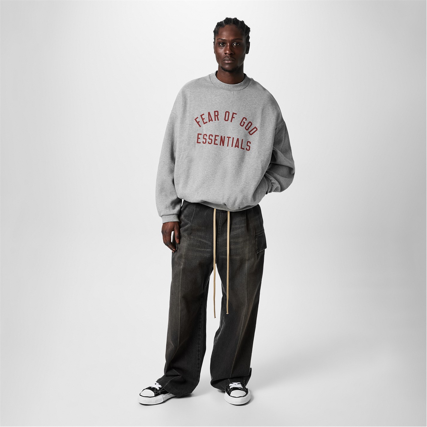 FEAR OF GOD ESSENTIALS | Fleece Crew Neck Sweater | Crew Sweaters | FRASERS