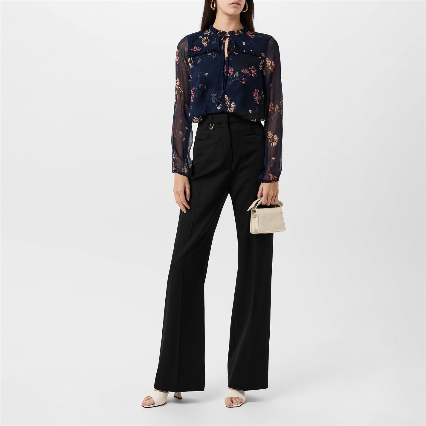 Vero Moda | Open Neckline Blouse | Navy Blazer | FRASERS