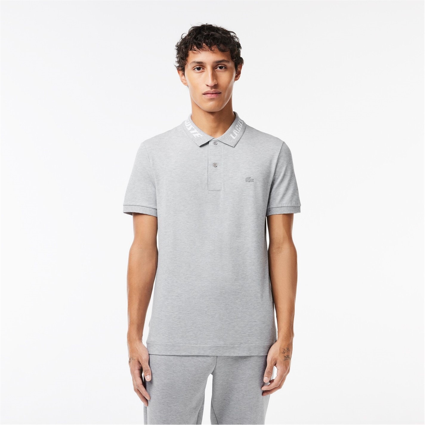 Lacoste | Pique Polo Shirt | Silver Chine | FRASERS