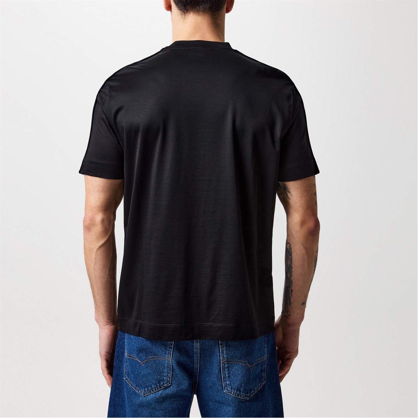 EMPORIO ARMANI | Logo Tape T-Shirt | Black | FRASERS