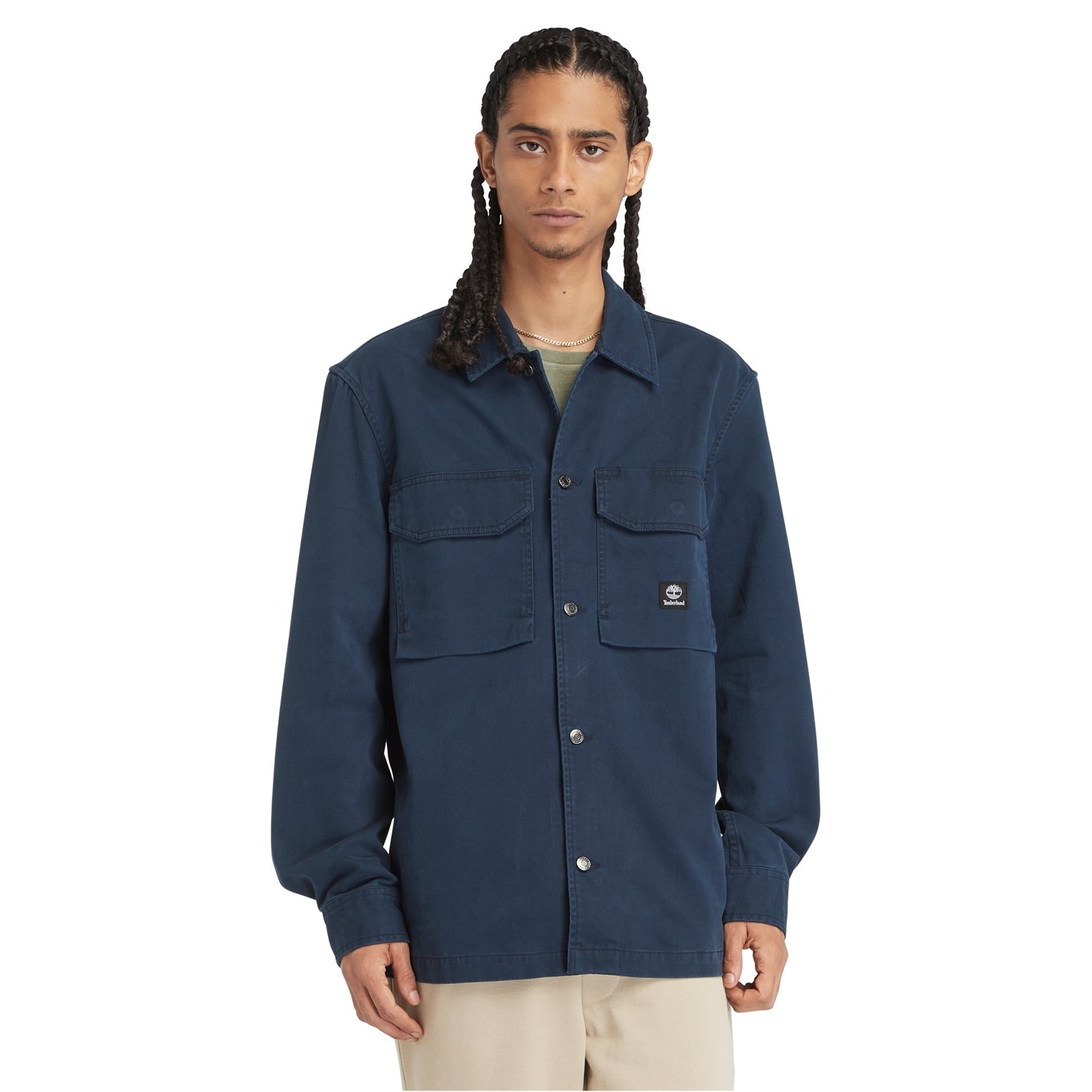 Timberland | Washed-Look Overshirt | Sapphire 433 | House of Fraser