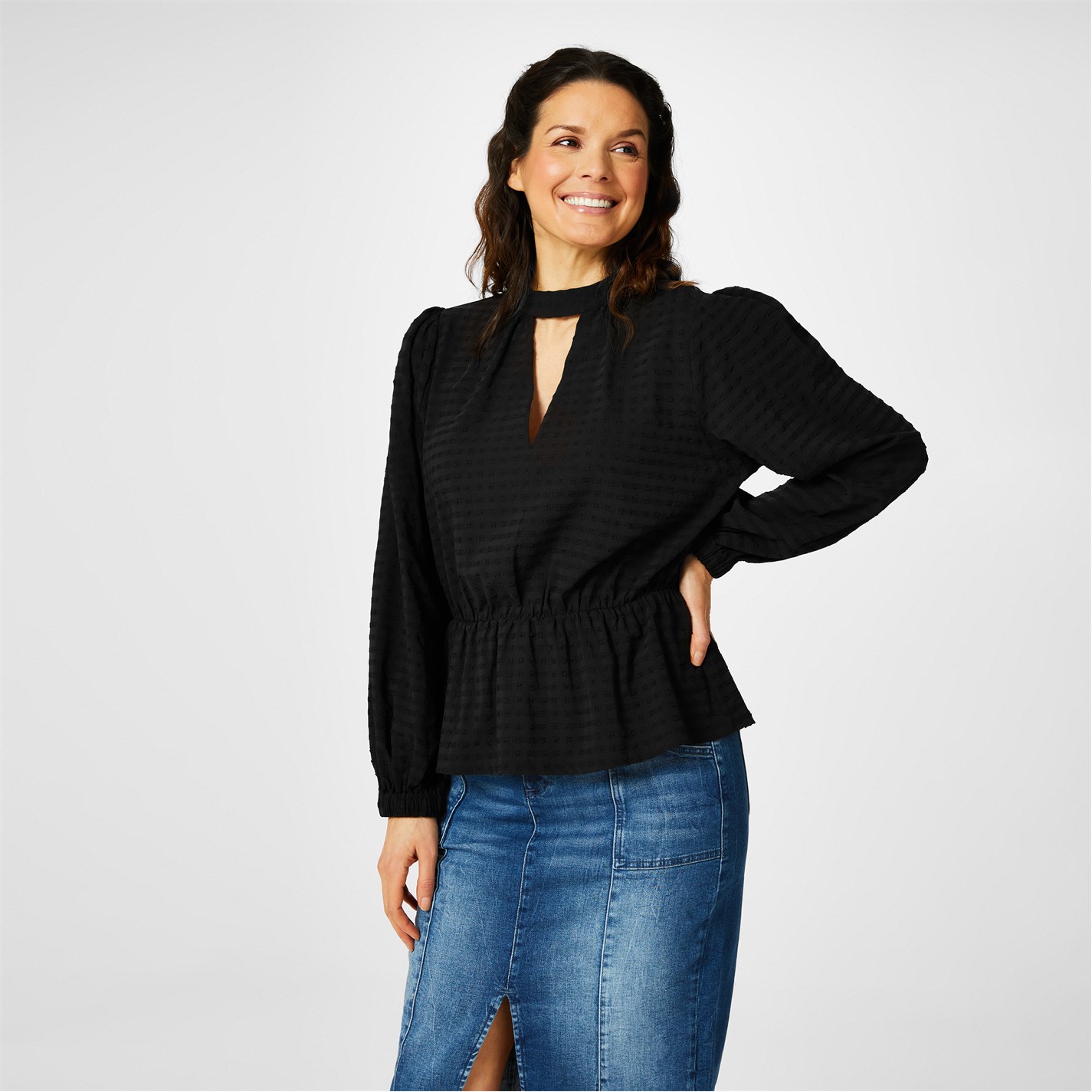 Biba | Textured Blouse | Blouses - Long Sleeve | FRASERS