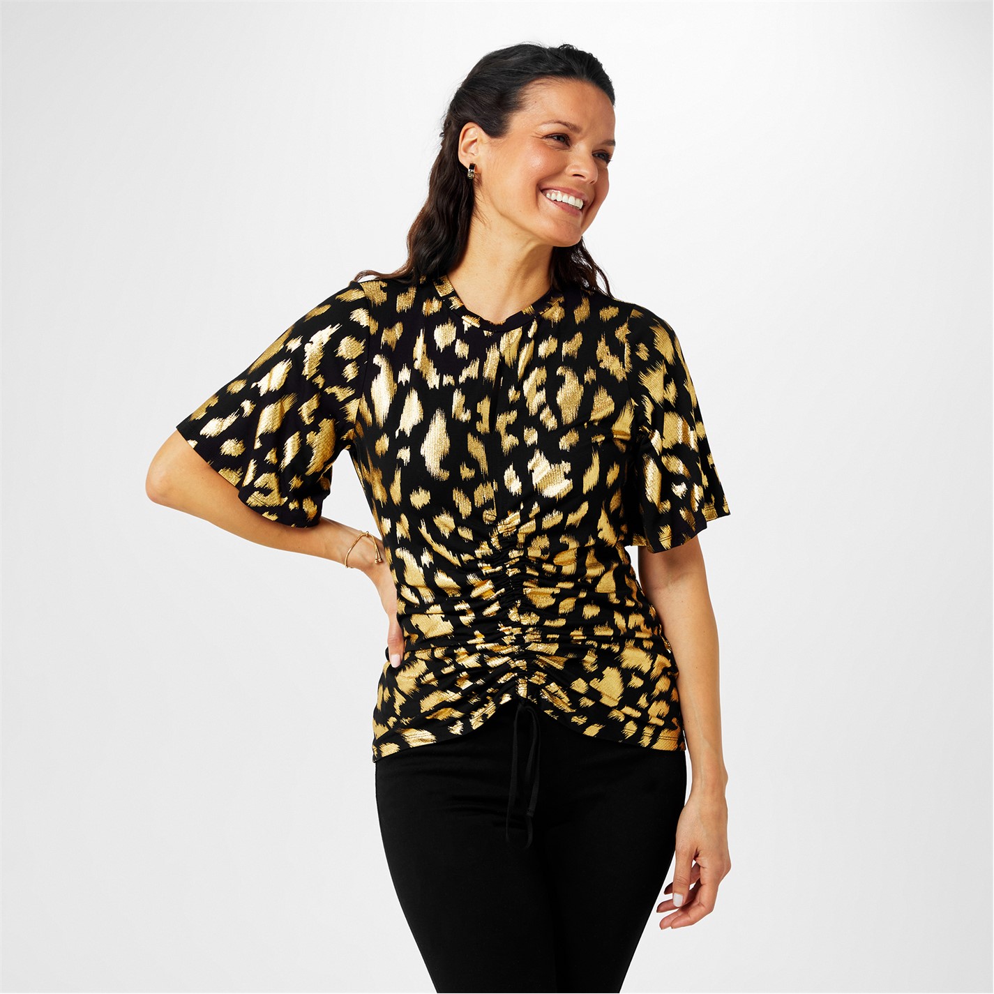 Biba | Biba Keyhole Jersey Top | Blouses - Short Sleeve | FRASERS