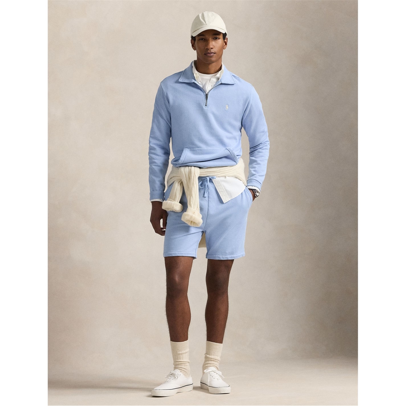 Polo Ralph Lauren | Loopback Terry Cotton Quarter Zip Sweater | 1/4 Zip ...