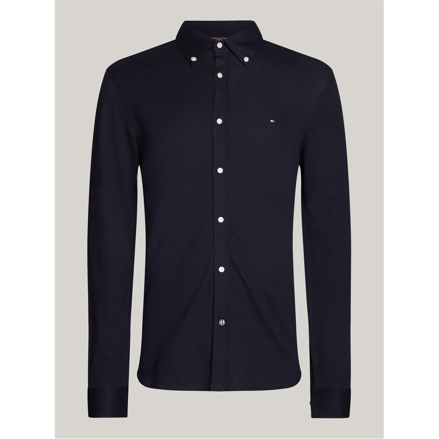 Tommy Hilfiger | 1985 KNITTED SF SHIRT | Plain Shirt - Long Sleeve ...
