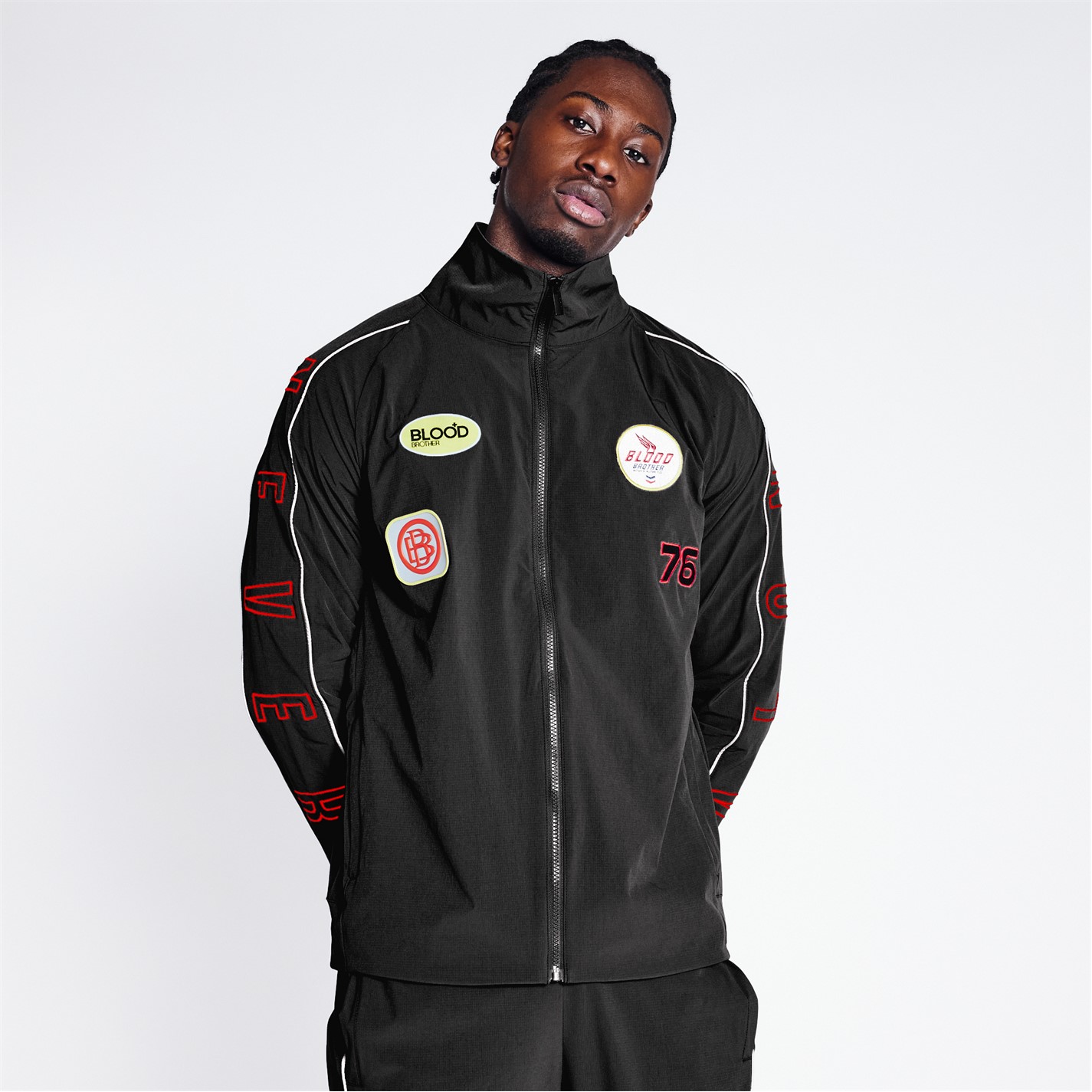 Blood Brother | Racer Jacket Mens | Black | FRASERS