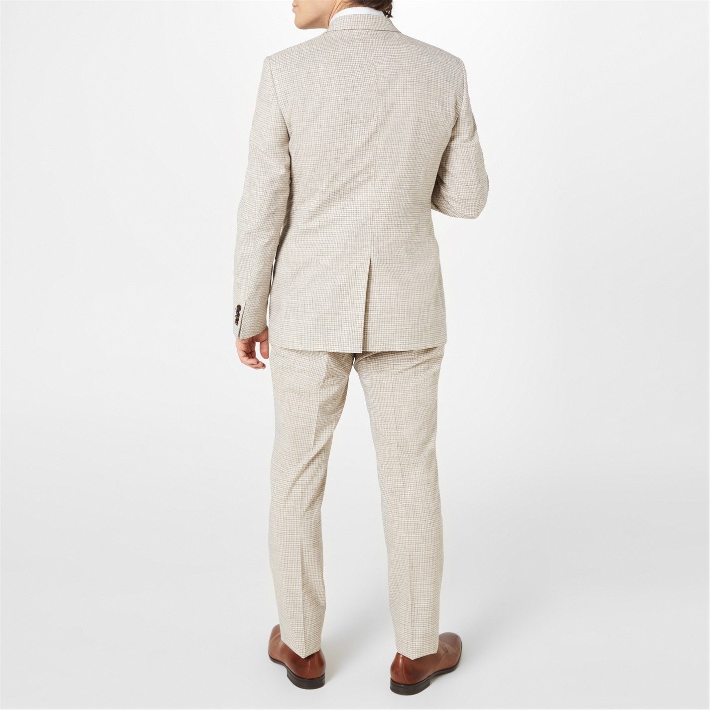 Without Prejudice | Perrin Waistcoat | Oatmeal Check | FRASERS