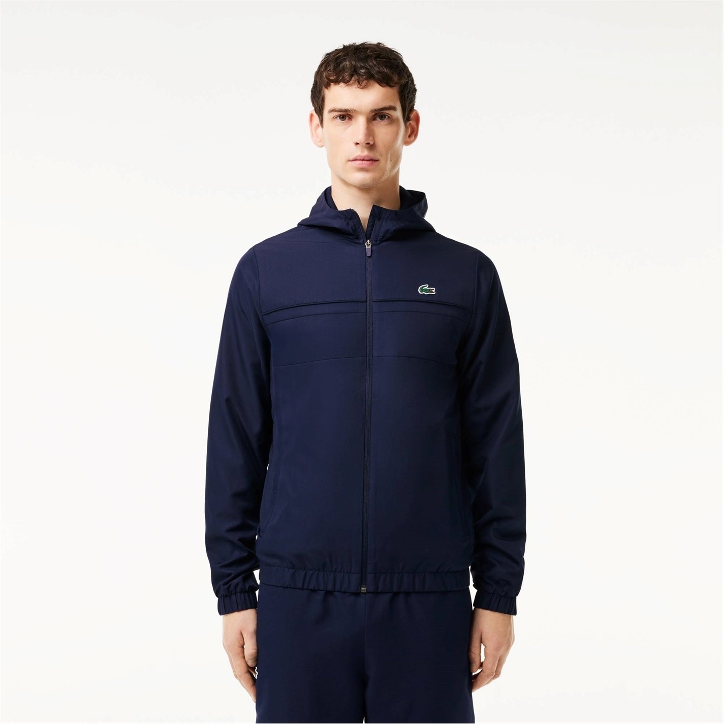 Lacoste | Zipped Hooded Taffeta Sport Jacket | Tracksuit Tops | FRASERS