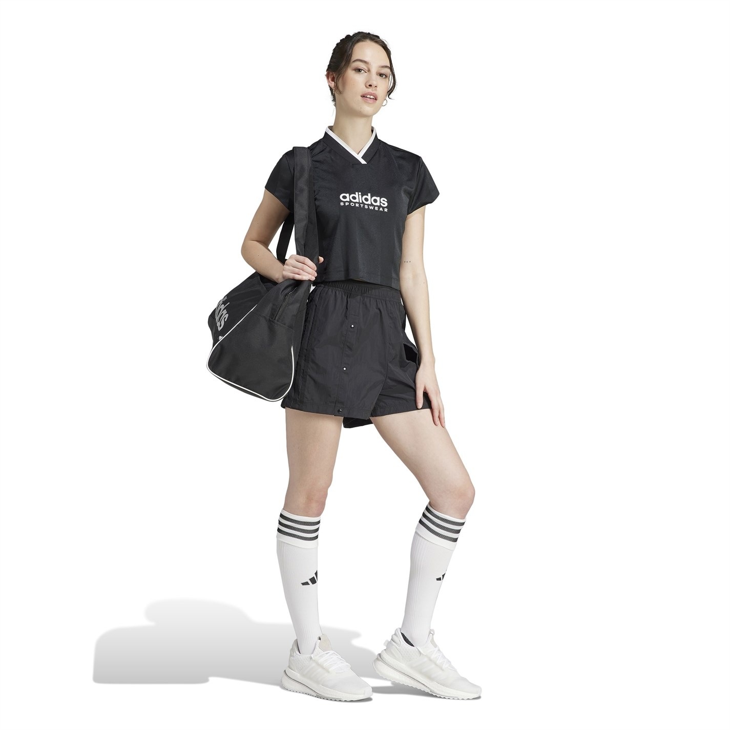 adidas | Tiro Snap Button Shorts Womens | Black | FRASERS