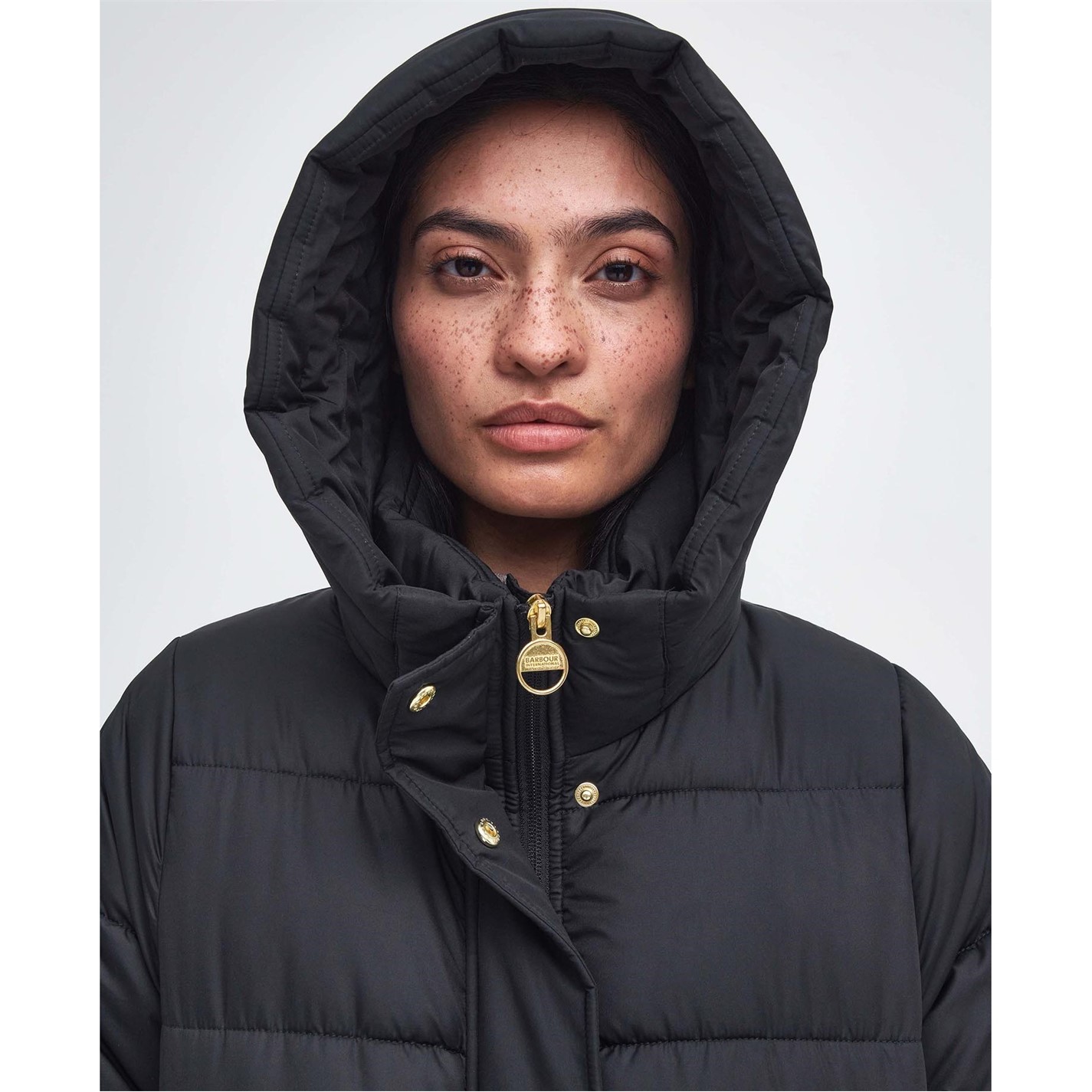 Barbour International | Barron Longline Puffer Jacket | Long Puffer Jackets | FRASERS