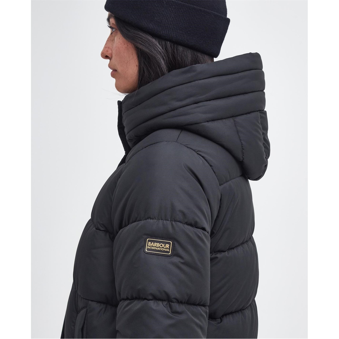 Barbour International | Barron Longline Puffer Jacket | Long Puffer Jackets | FRASERS