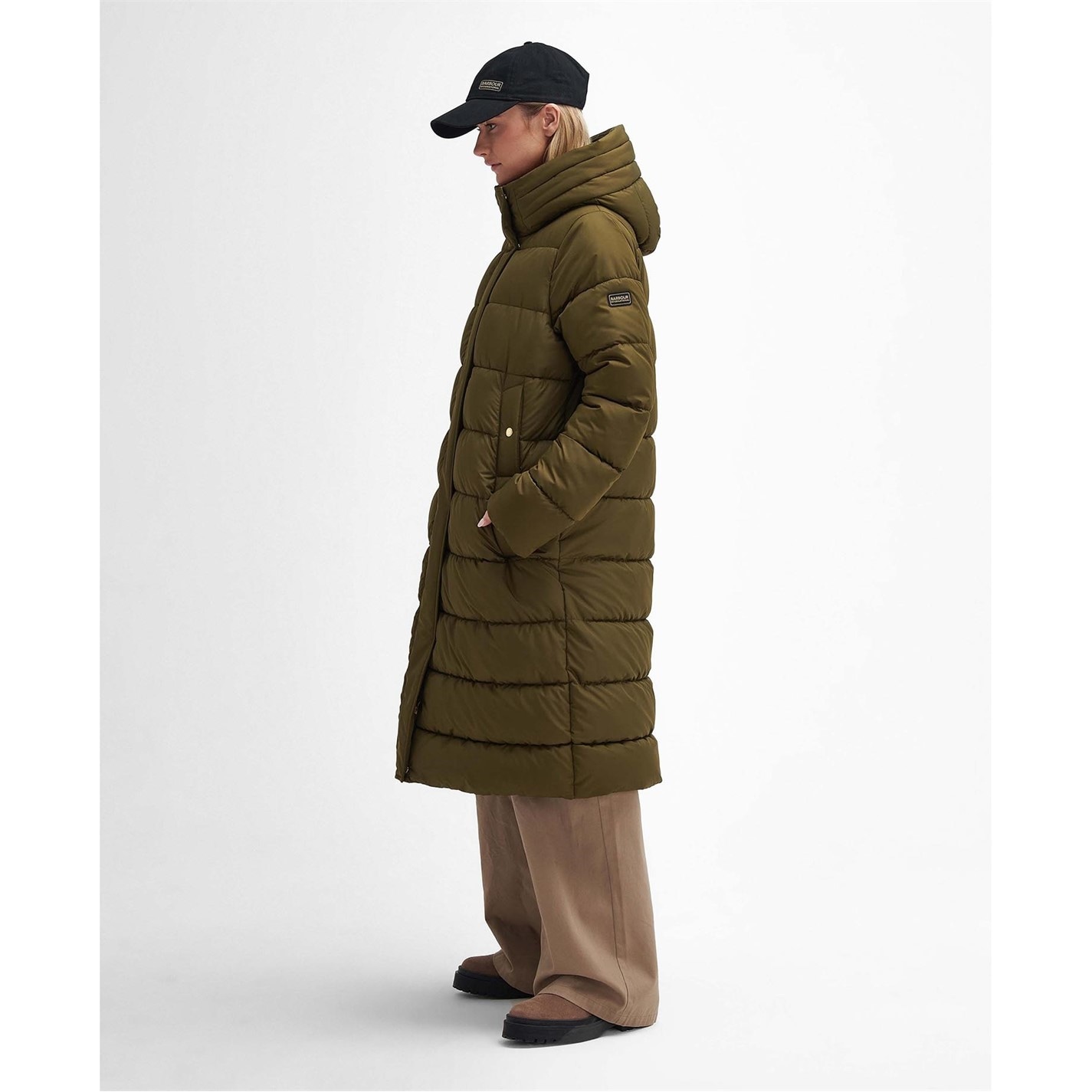 Barbour International | Barron Longline Puffer Jacket | Long Puffer ...