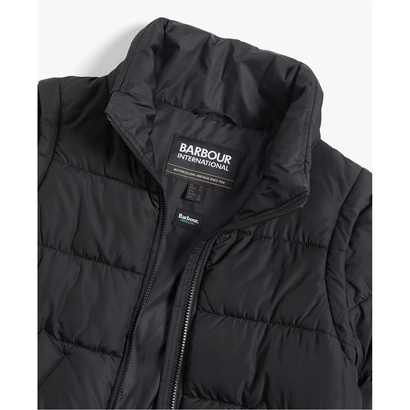 Barbour International | Webber Convertible Puffer Jacket | Short Puffer ...