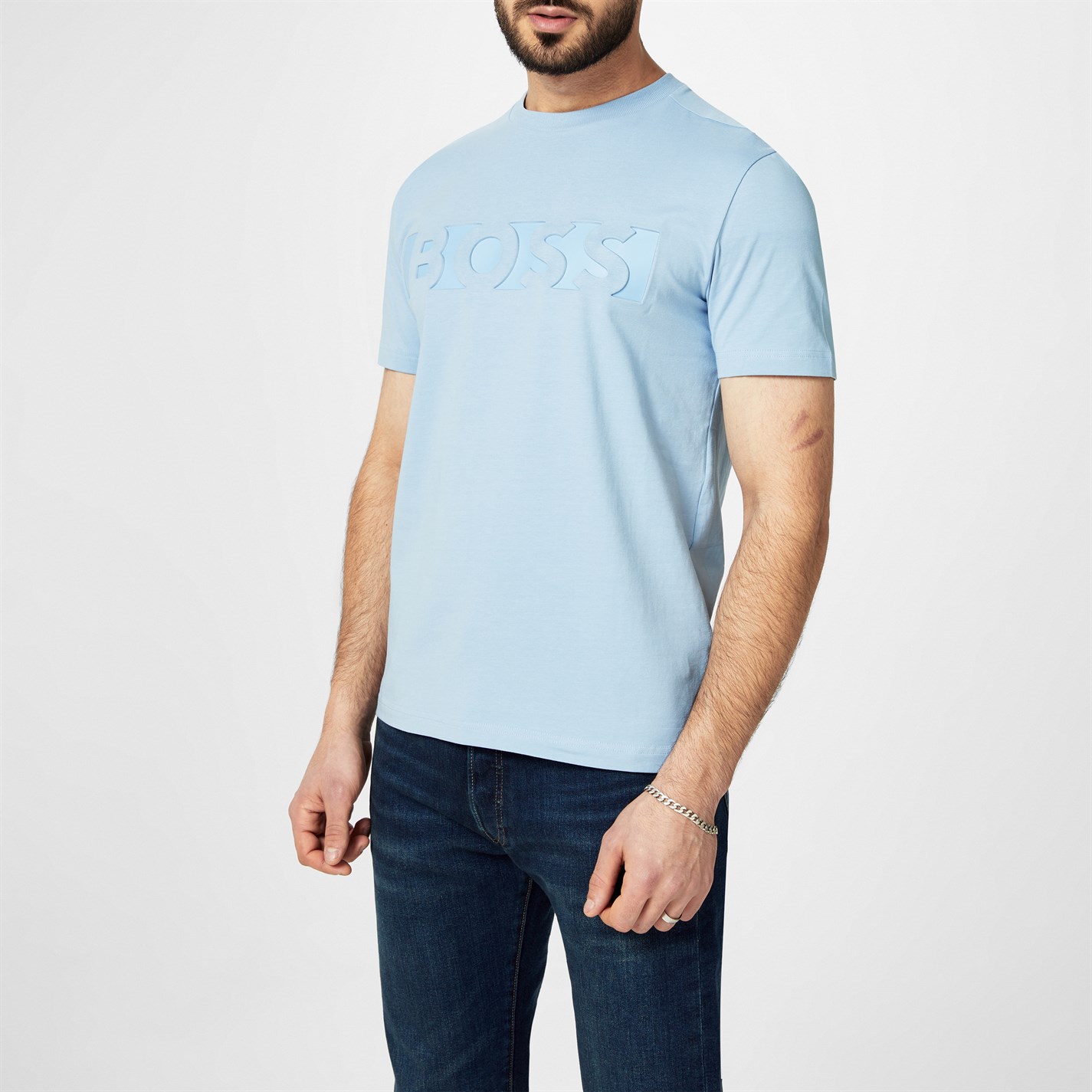 BOSS | Boss Tee 4 10194355 01 | Open Blue 498 | FRASERS