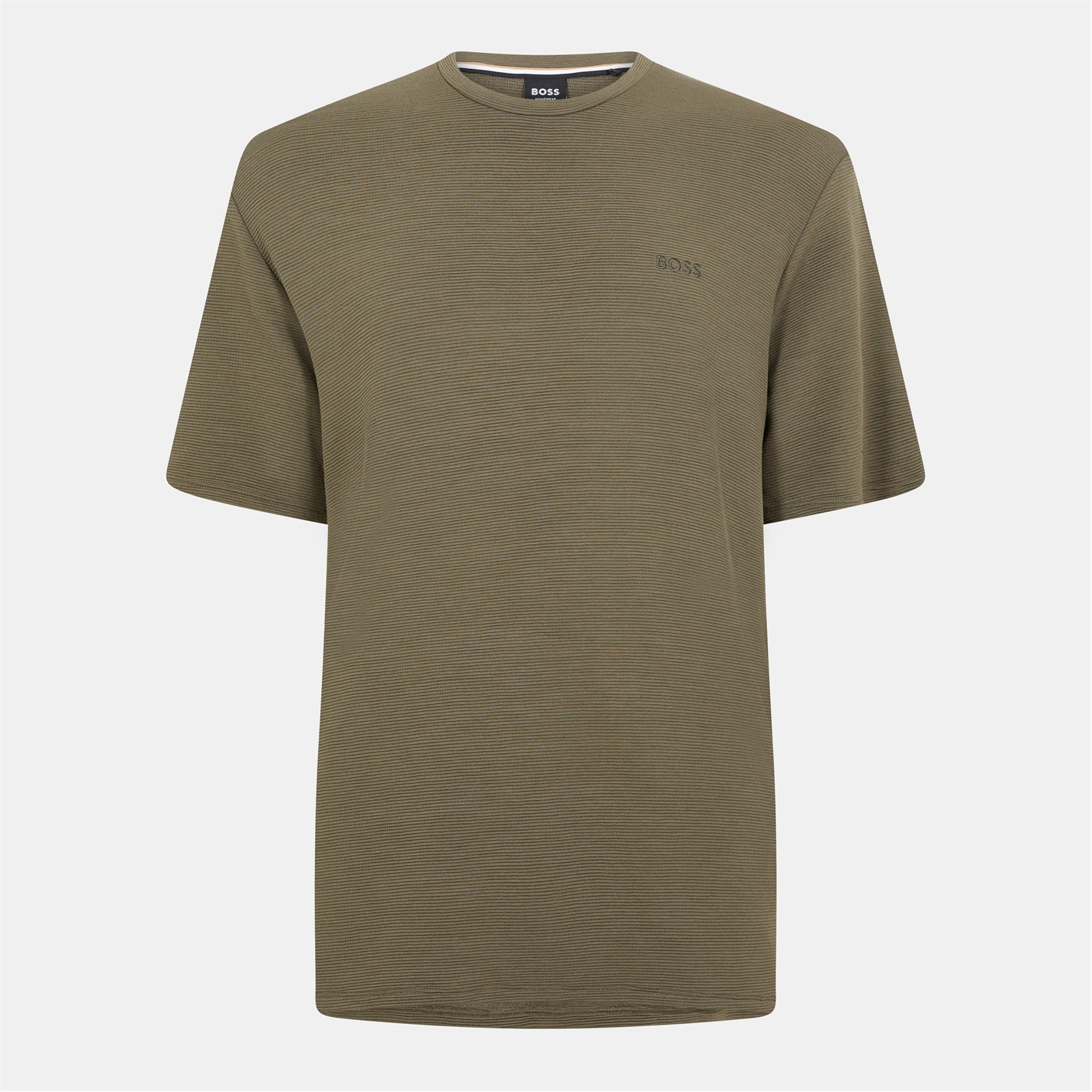 Boss | Rib T-Shirt 10265768 01 Mens | Open Green | FRASERS