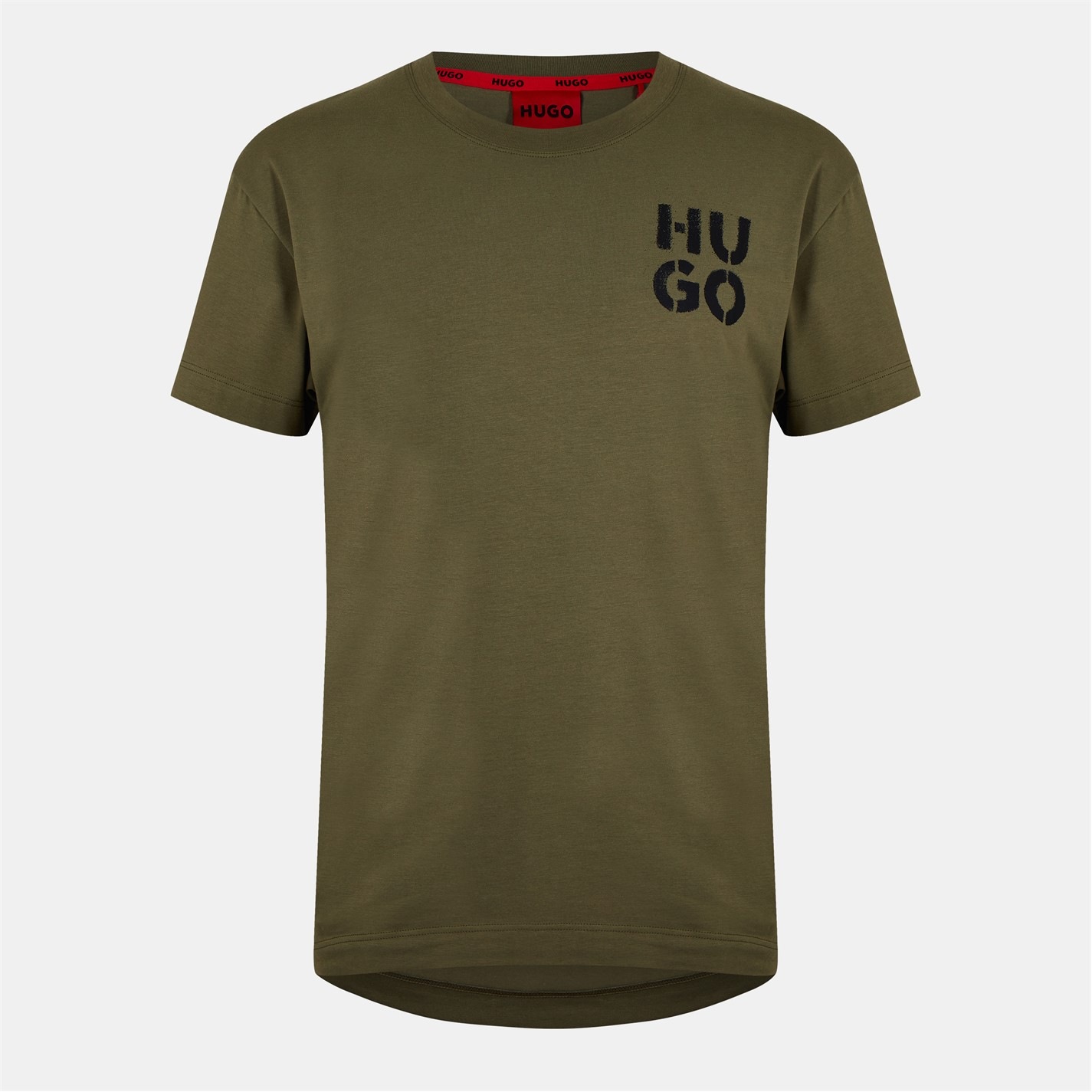 Hugo | SprayLogo T-Shirt 10261152 01 | Open Green 345 | FRASERS