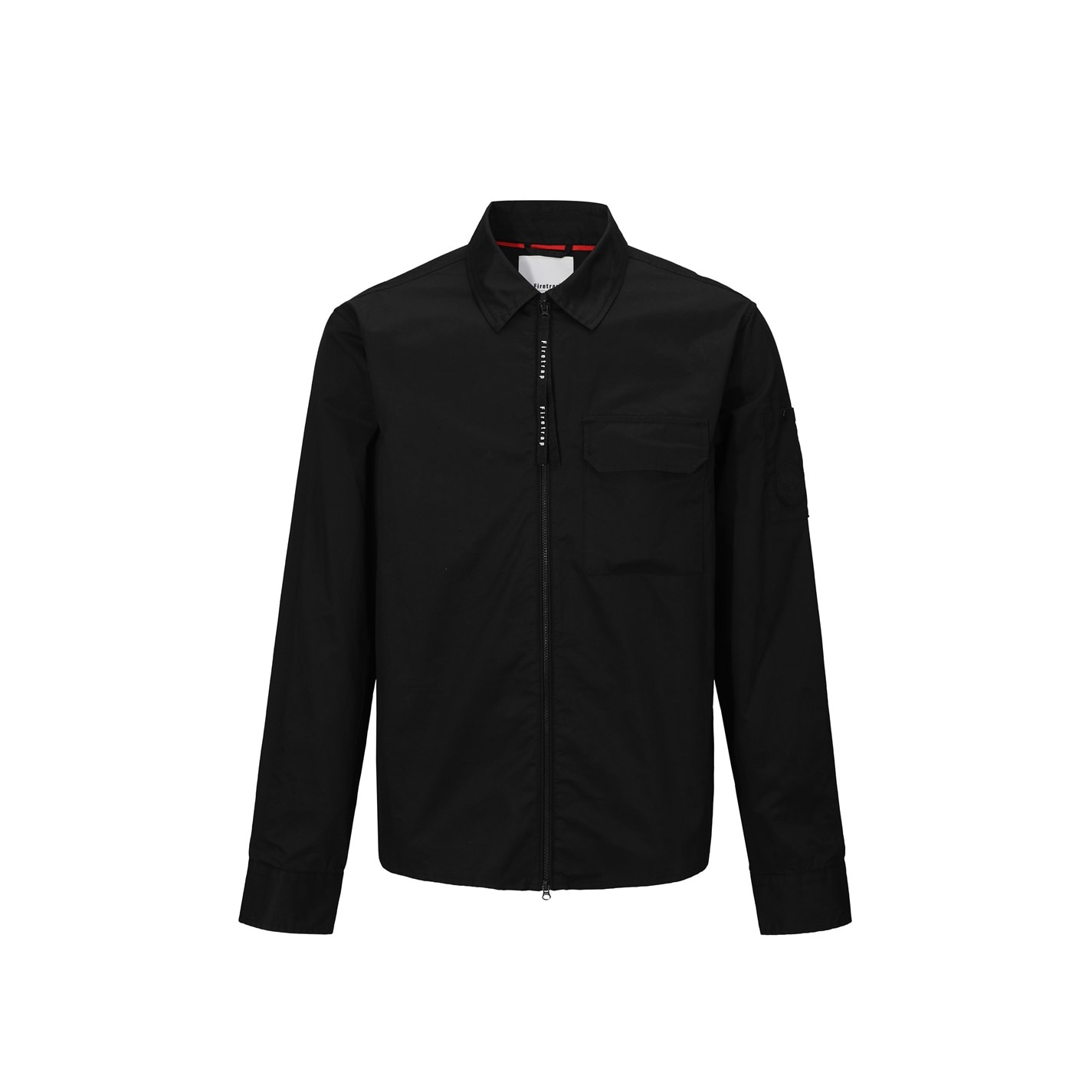 Firetrap | Firetrap Essential Zip Overshirt | Black | FRASERS