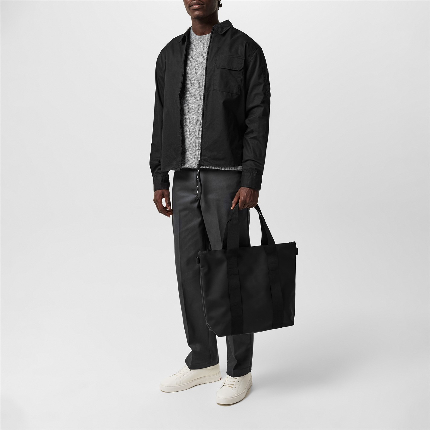 Firetrap | Firetrap Essential Zip Overshirt | Black | FRASERS