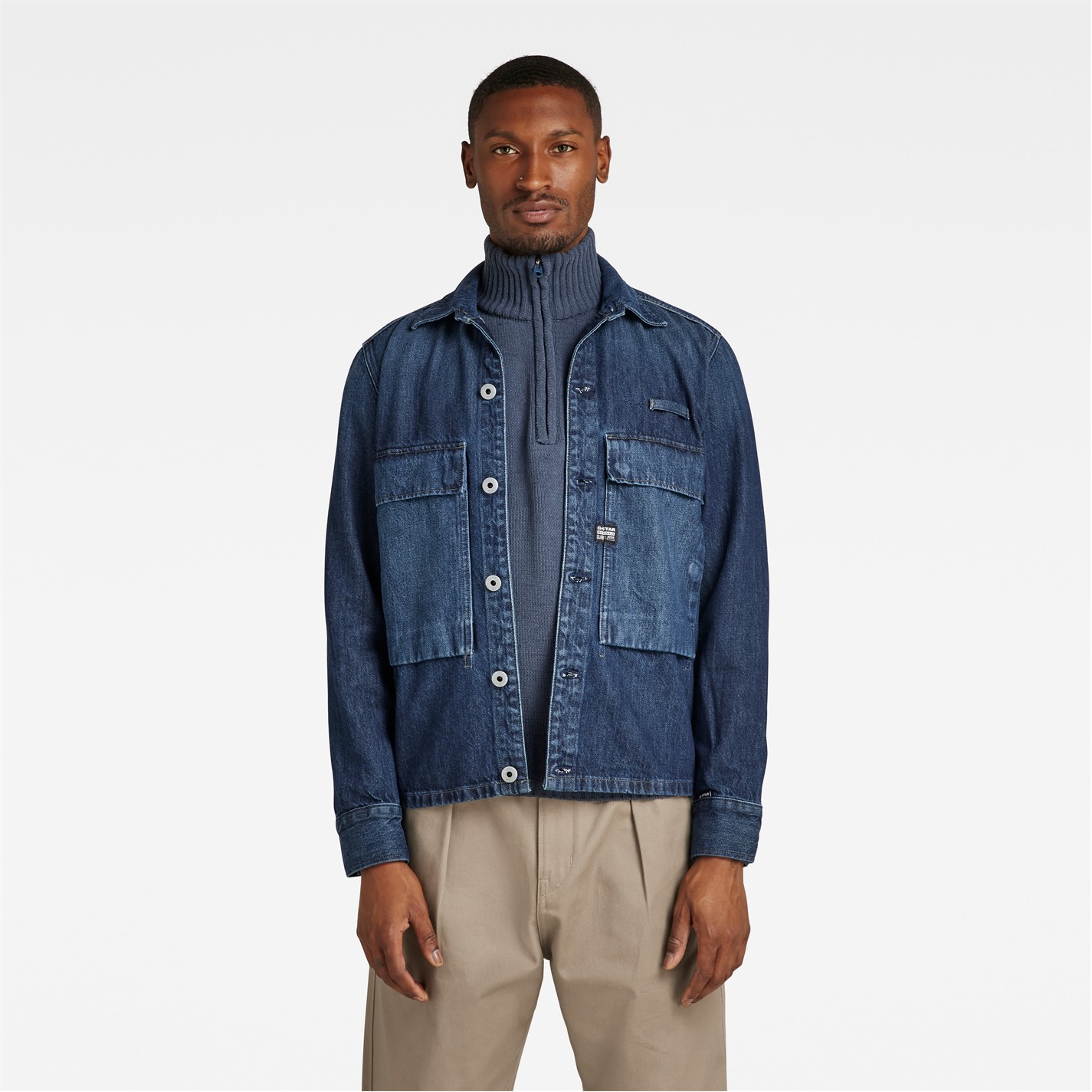 G Star | Pocketony Service Overshirt | Ocean Reef | FRASERS
