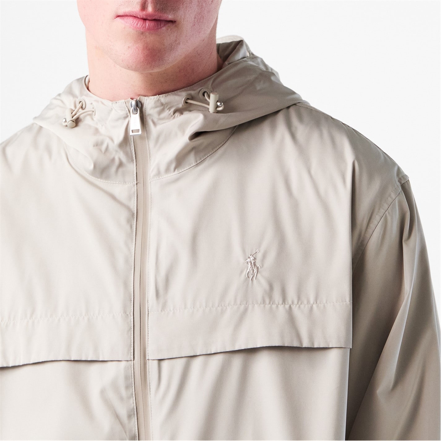 POLO RALPH LAUREN | Lightweight Hooded Jacket | Classic Stone | FRASERS