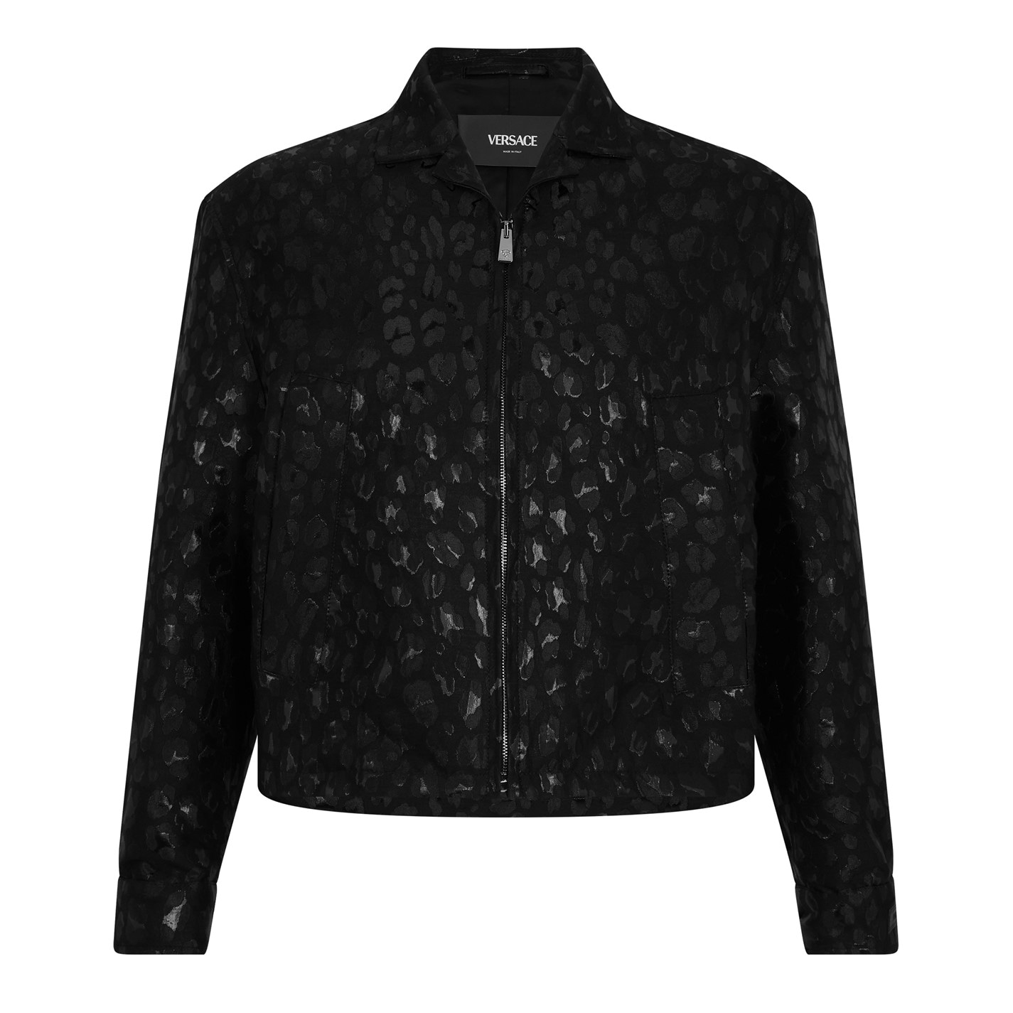 VERSACE | Leopard Print Jacket | Black | FRASERS