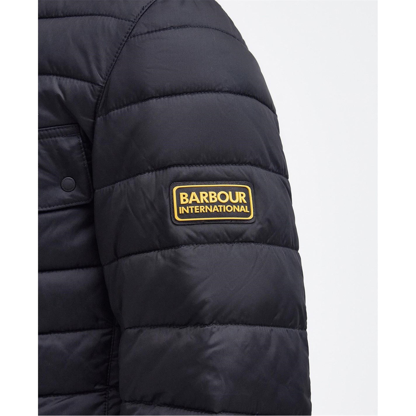 Barbour International | Re-Ariel Quilted Jacket | Black | FRASERS