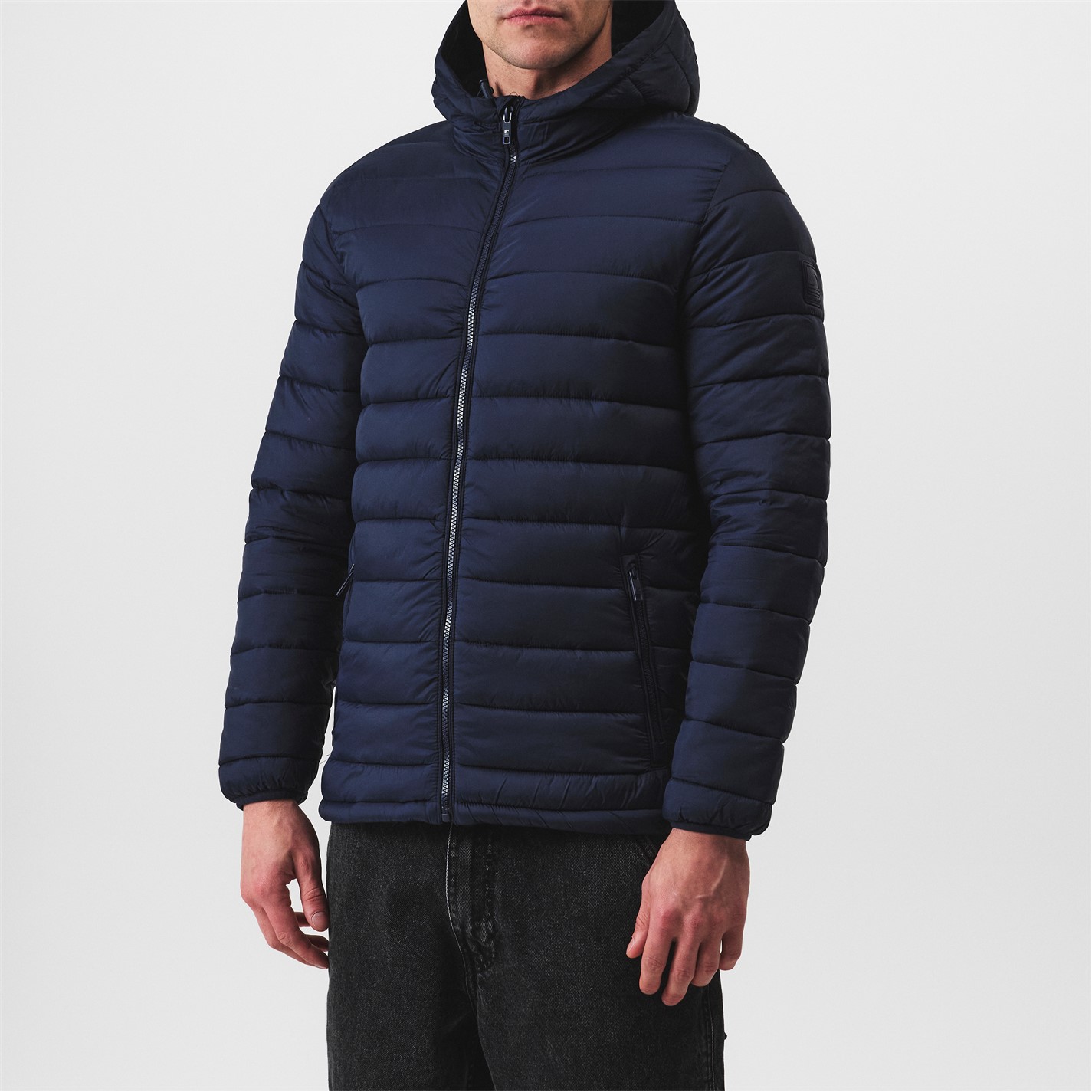 SoulCal | Micro Bubble Hooded Jacket Mens | Short Puffer Jackets | FRASERS