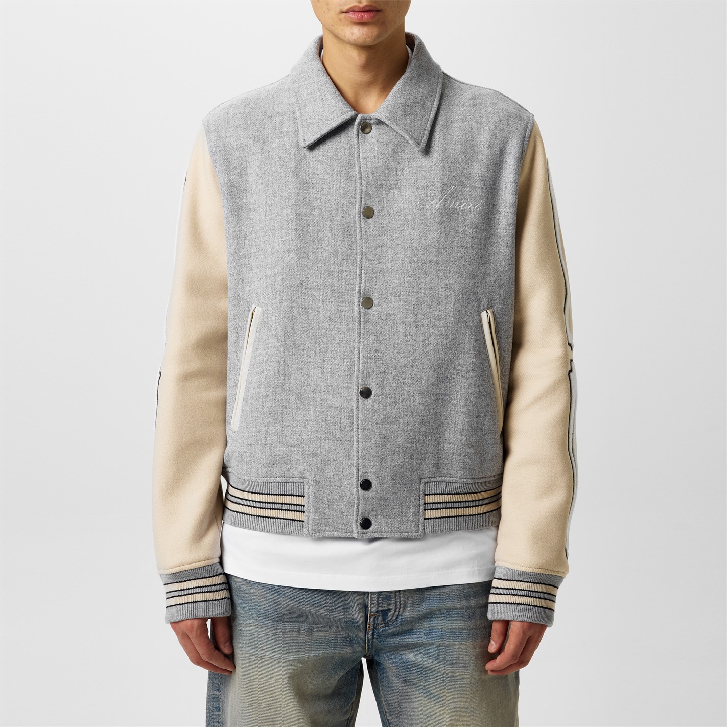 AMIRI | Bones Wool Varsity Jacket | Varsity Jackets | FRASERS