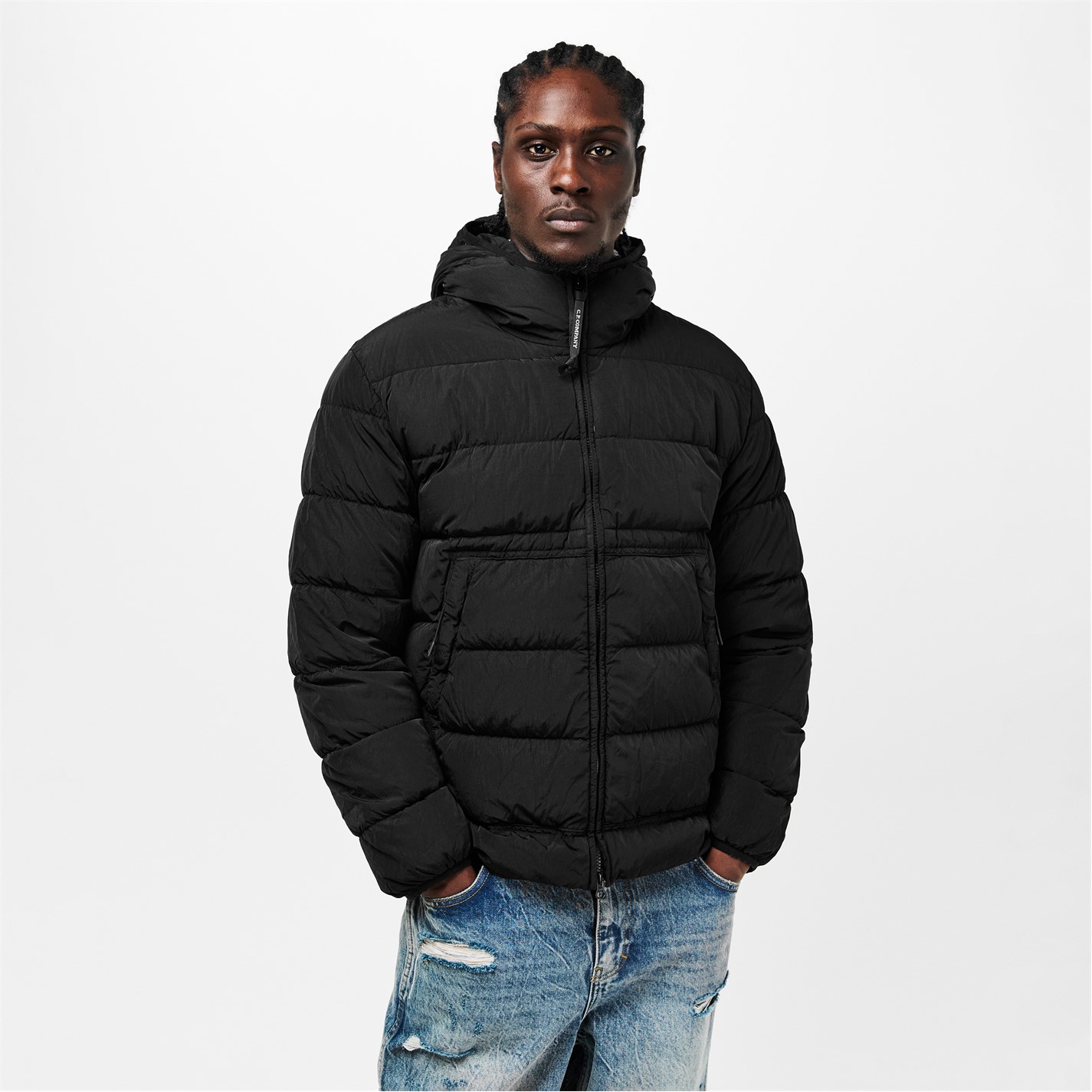 CP COMPANY | Chrome-R Goggle Down Jacket | Short Puffer Jackets | FRASERS