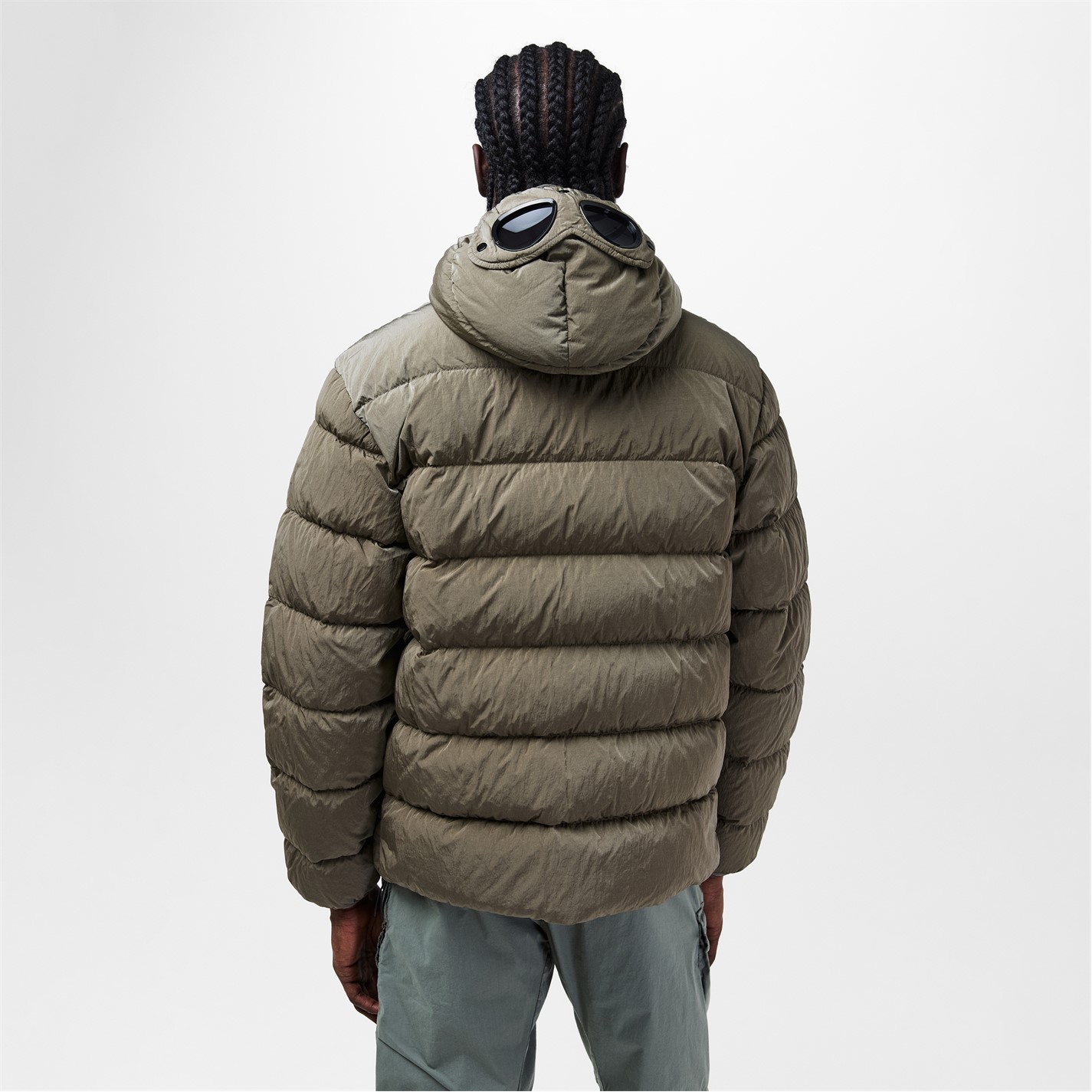 CP COMPANY | Chrome-R Goggle Down Jacket | Short Puffer Jackets | FRASERS