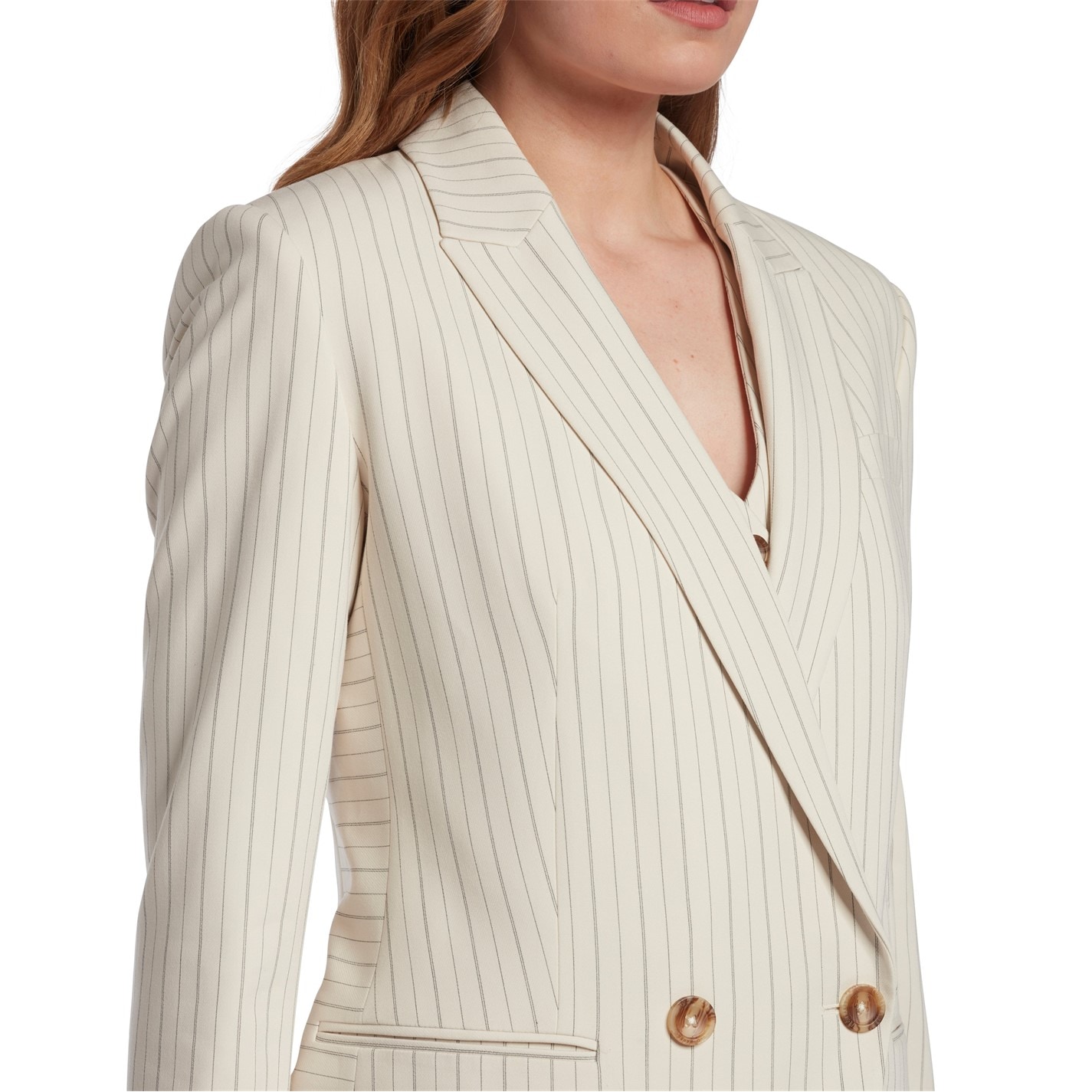 Ted Baker | Kllara Double Breasted Jacket | Cream | FRASERS