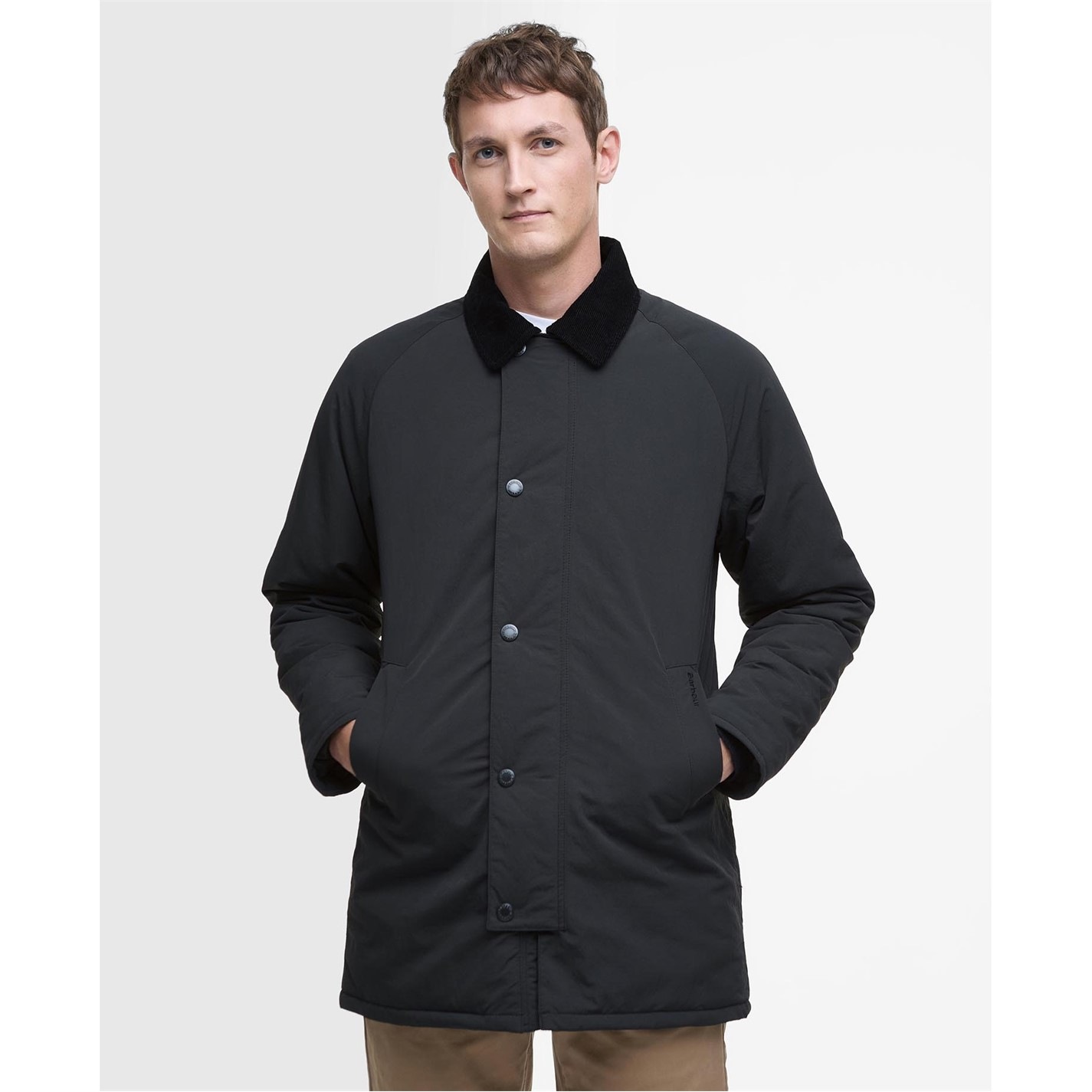 Barbour | Winter Wadded Showerproof Mac | Black Bk71 | FRASERS